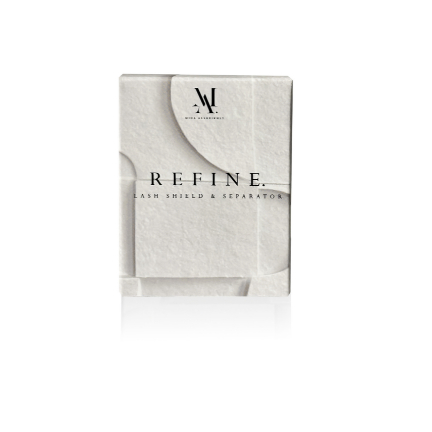 Refine: The lash shield and separator for perfect, clump-free lashes.